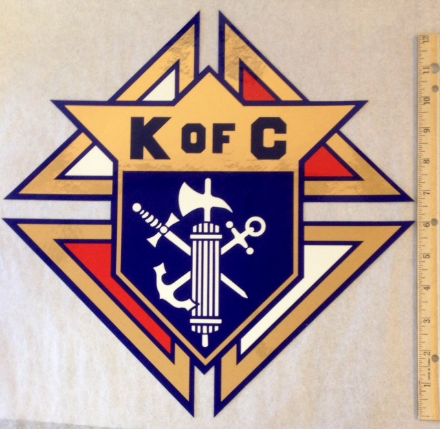 Emblem of the Order Decal - Knights of Columbus Supplies