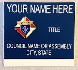 Magnetic Back - Knights of Columbus Supplies