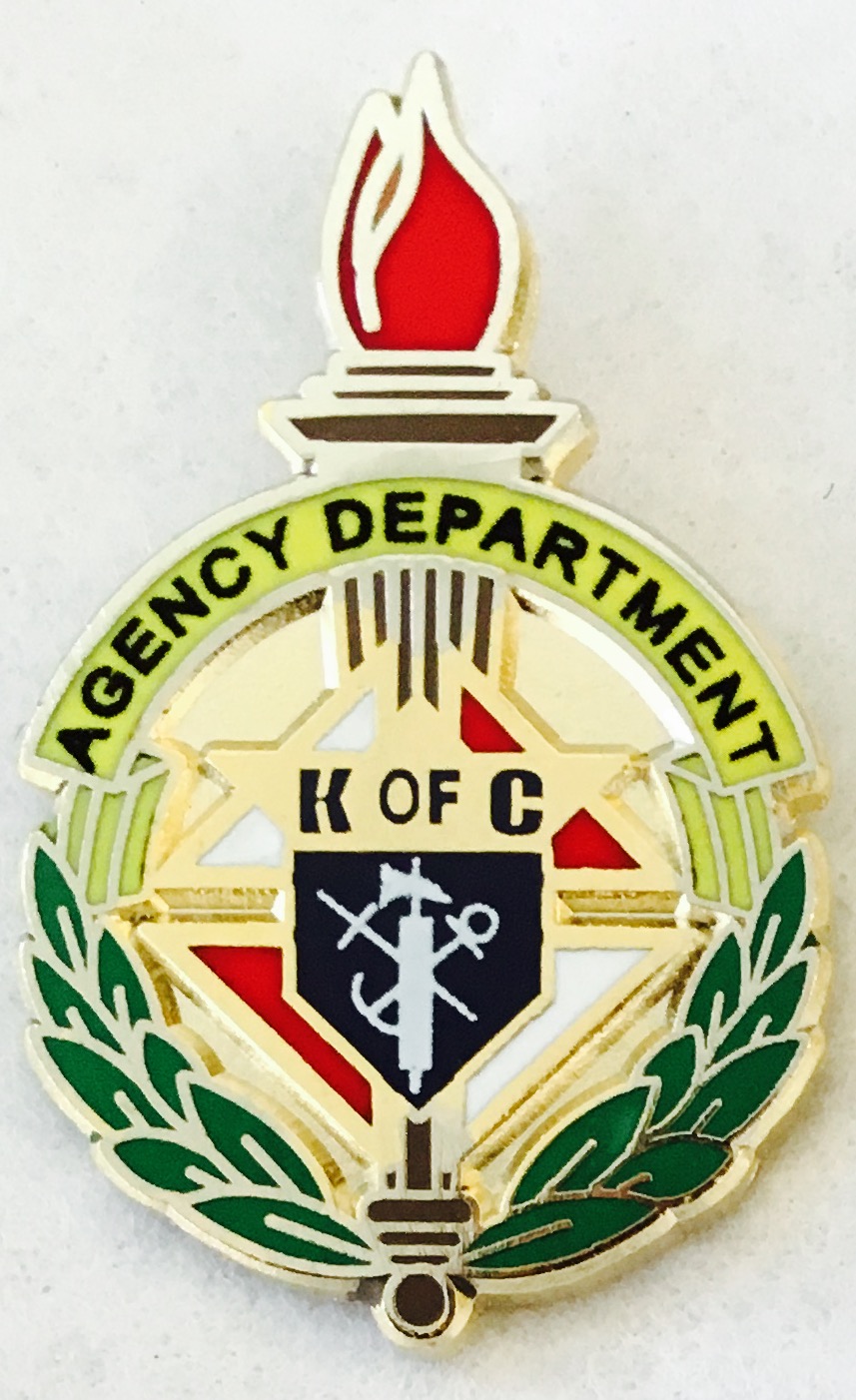 KofC Agent Pin (1") - Knights of Columbus Supplies