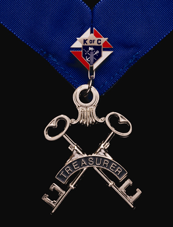 Treasurer Jewel - Knights of Columbus Supplies