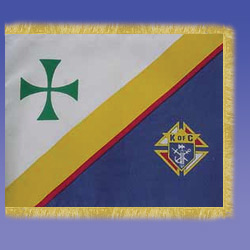 K of C Flags - Inside Use - Fringed - Knights of Columbus Supplies