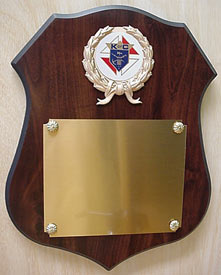 Large Shield Plaque - Knights of Columbus Supplies