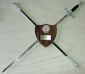 The Original K of C Sword Holder - Plaque and Sword - Knights of ...